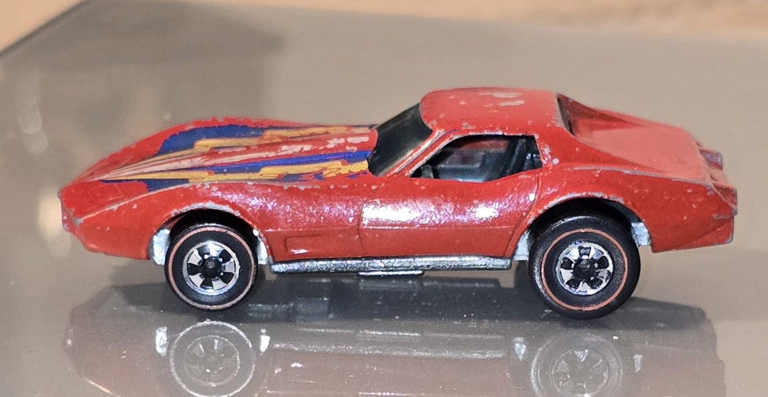 Hot Wheels Redline Corvette Stingray 1975 Red Made in Hong Kong - Etsy