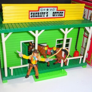 Vintage 1980s Comansi West Sheriff's Station W/ Figure and Horse MIB - Etsy