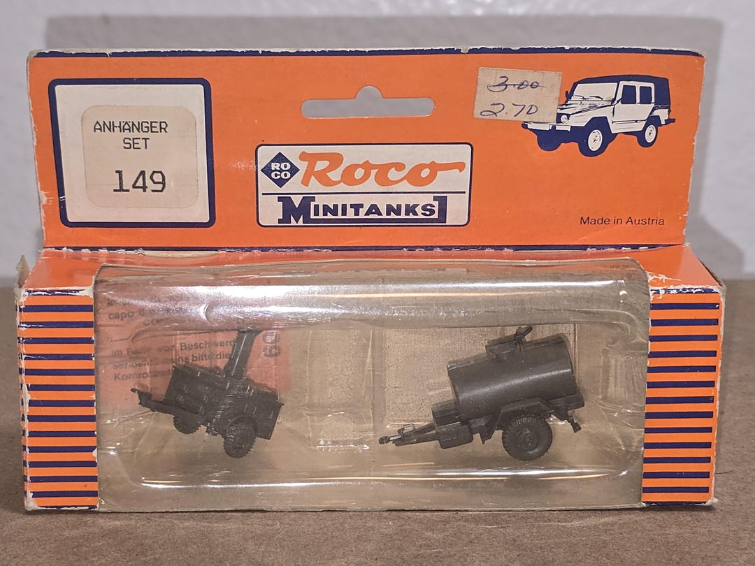 Roco Minitanks 1/87 HO Scale Anhanger Set Kit #149 (made in Austria) - Etsy