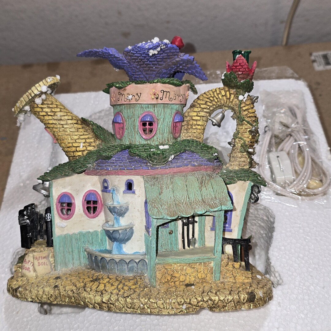 Dept 56 Storybook Village Mary Mary Quite Contrary Lighted 5 Pcs. NIB ...