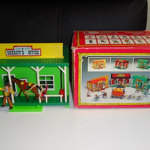 Vintage 1980s Comansi West Sheriff's Station W/ Figure and Horse MIB - Etsy