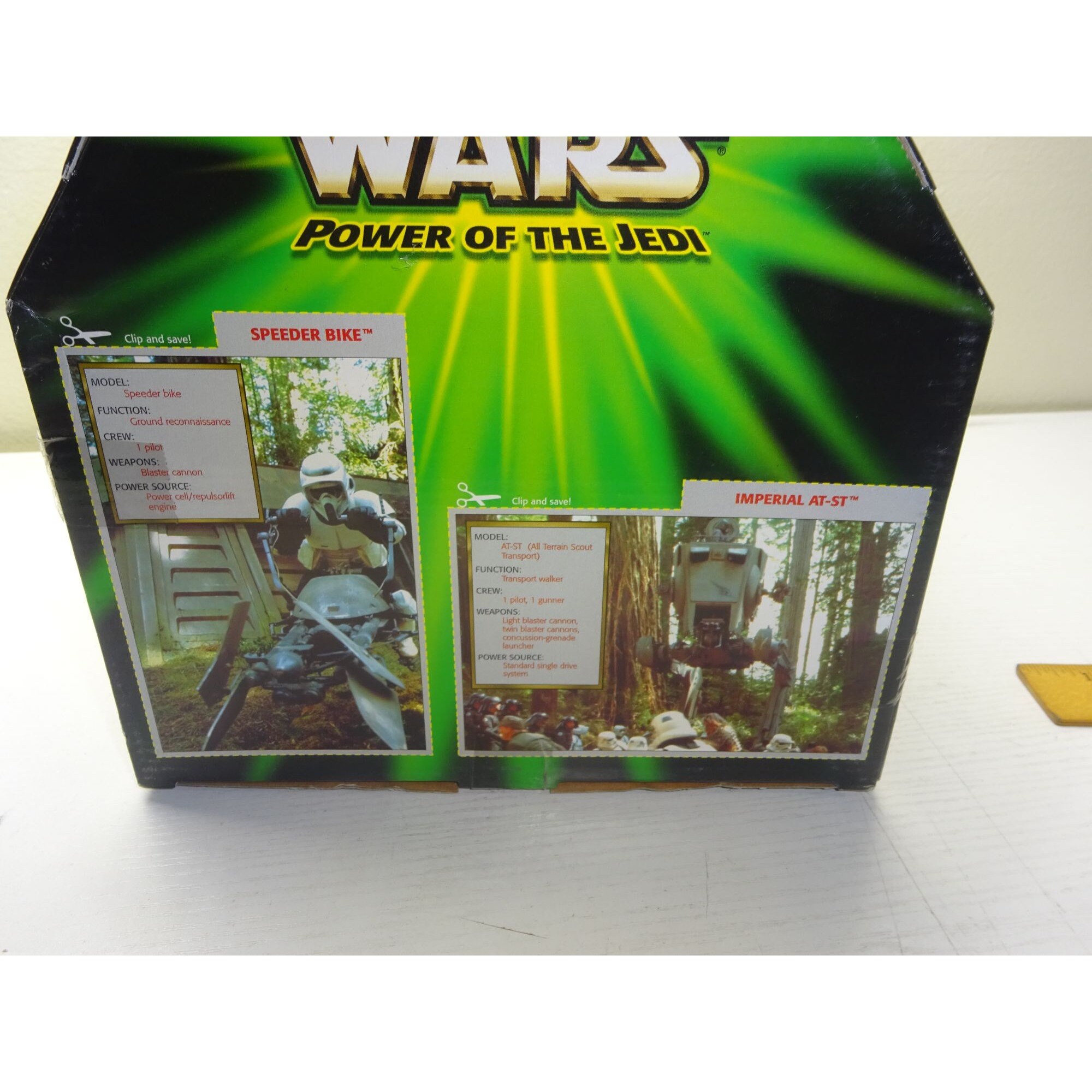 Star Wars Power of the Jedi Vehicles Imperial AT-ST & Speeder - Etsy