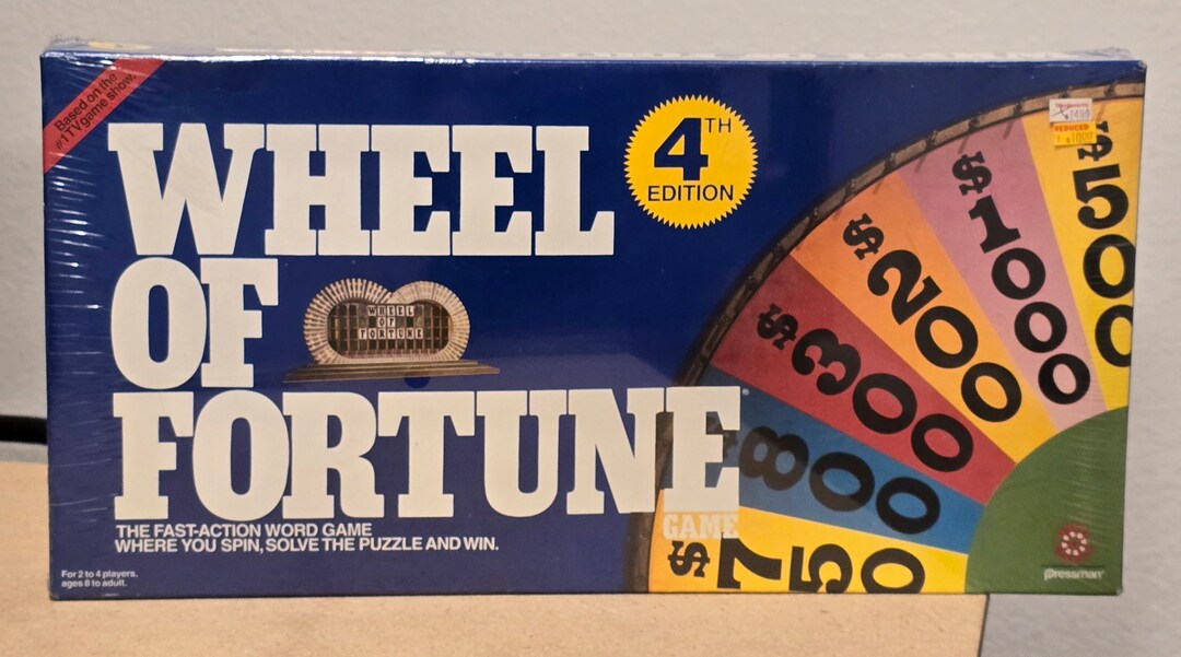 1988 Vintage Board Game WHEEL OF FORTUNE by Pressman 4th Edition Sealed ...