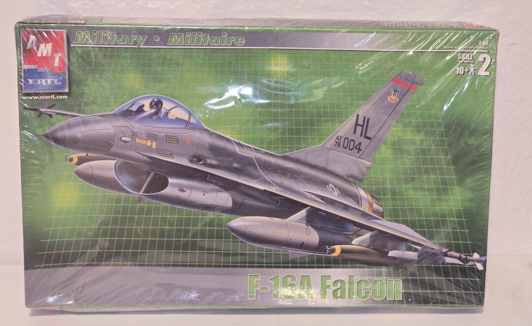 AMT/ERTL F-16A Fighting Falcon Model Kit #31787 1/48 Scale NIB Sealed ...