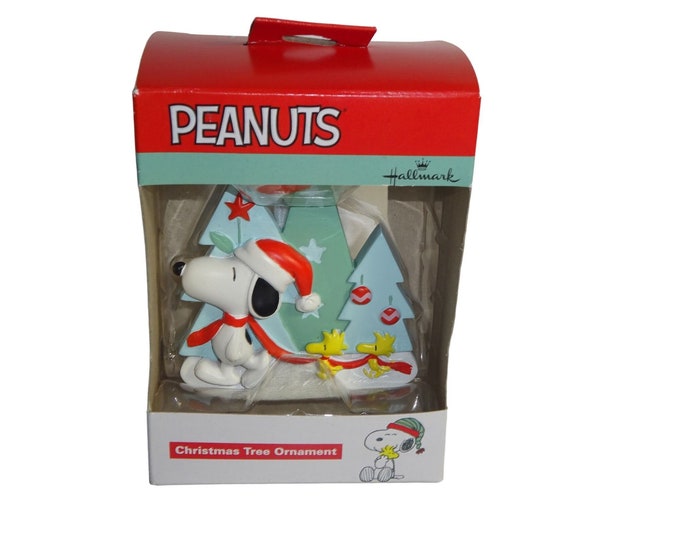 PEANUTS Hallmark Snoopy & Woodstock Christmas Tree Ornament 2021 NIB - Etsy
