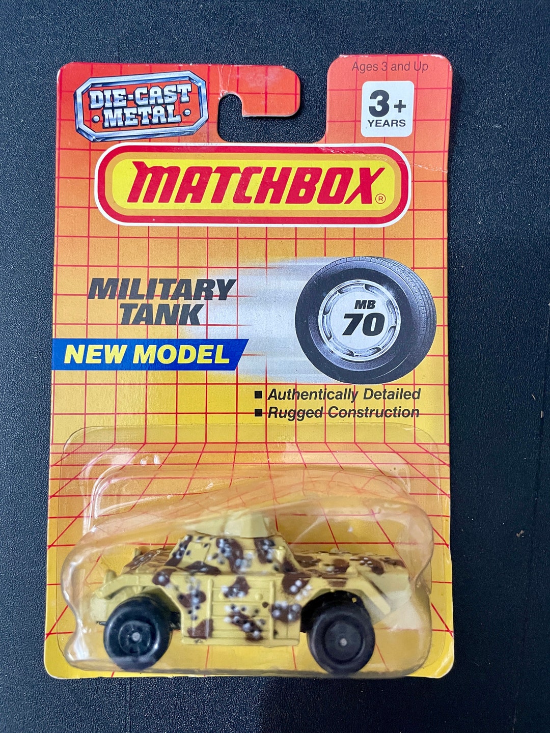 Vintage 1993 Matchbox MB70 Military Tank Beige/brown Camouflage NISB - Etsy