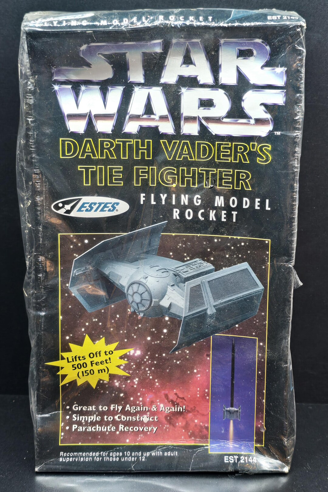 Vtg 1997 Estes Star Wars Darth Vader's Tie Fighter #2144 Flying Model ...