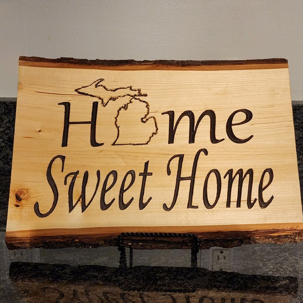 Michigan Home Sign - Etsy
