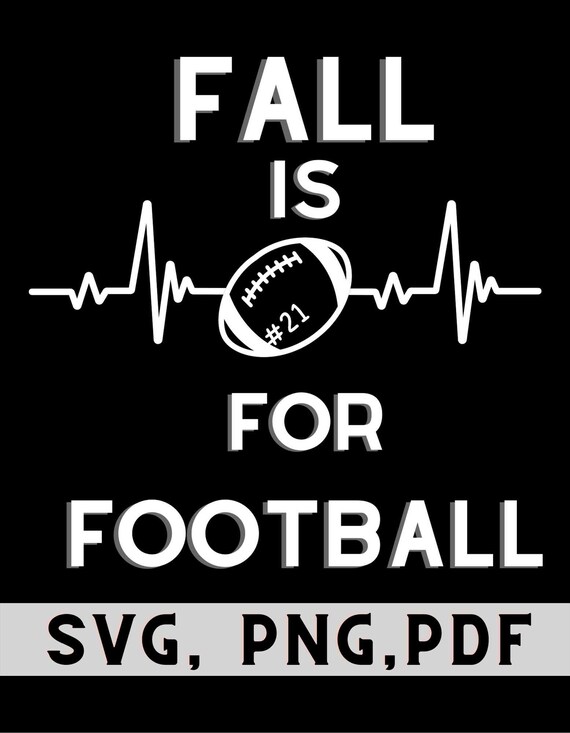 SVG PNG PDF Bundle. Fall is for Football Design Mug Design - Etsy