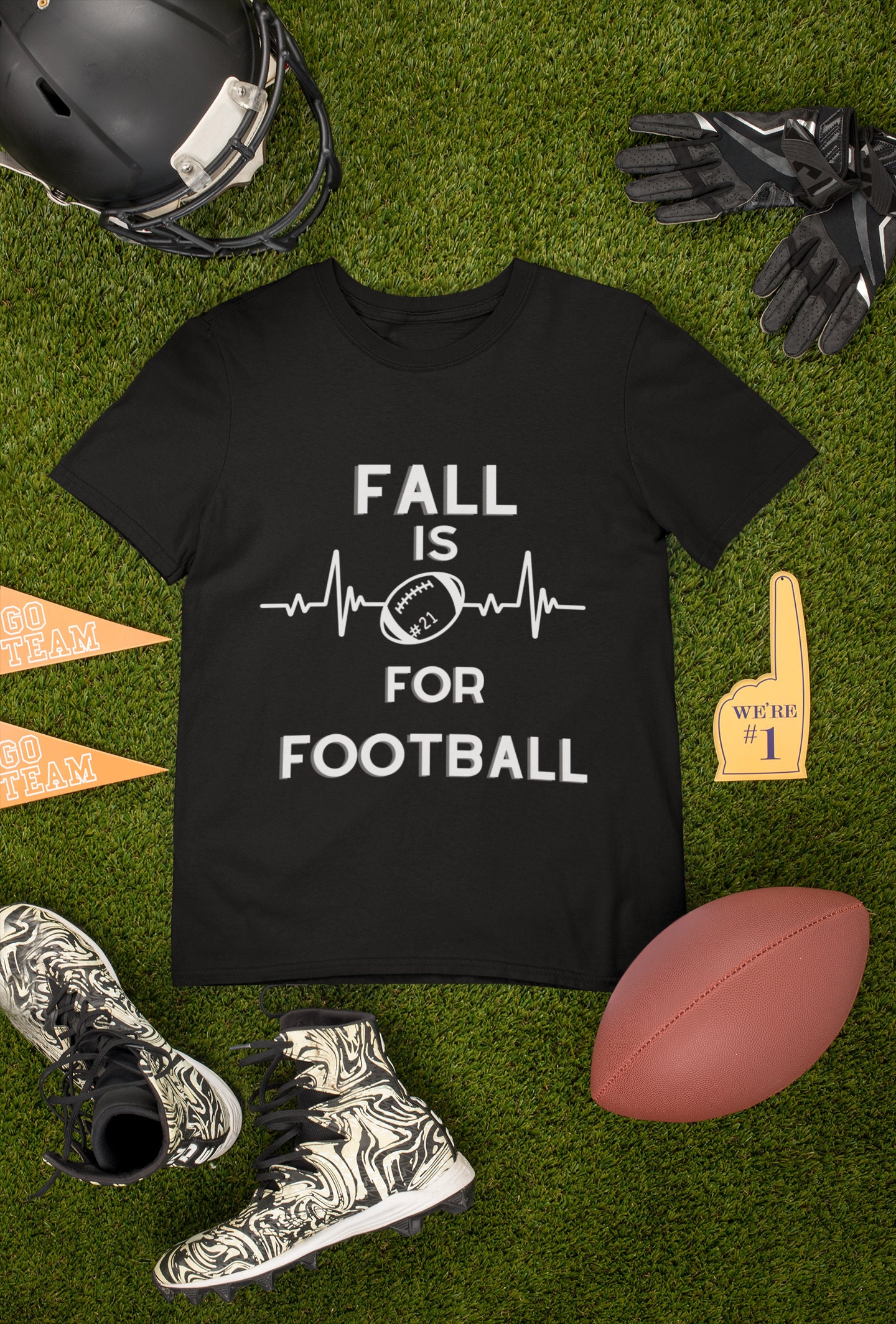 SVG, PNG, PDF Bundle. Fall is for Football Design, Mug Design, Apparel ...