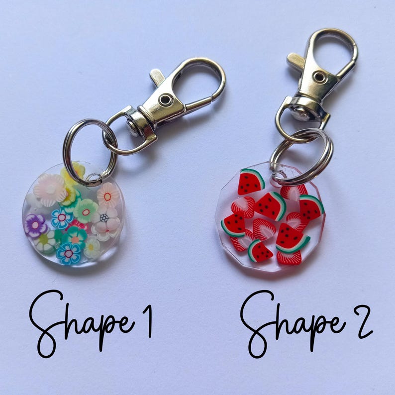 Trolley Coin Keyring With Cute Polymer Clay Designs | Pound Shopping ...