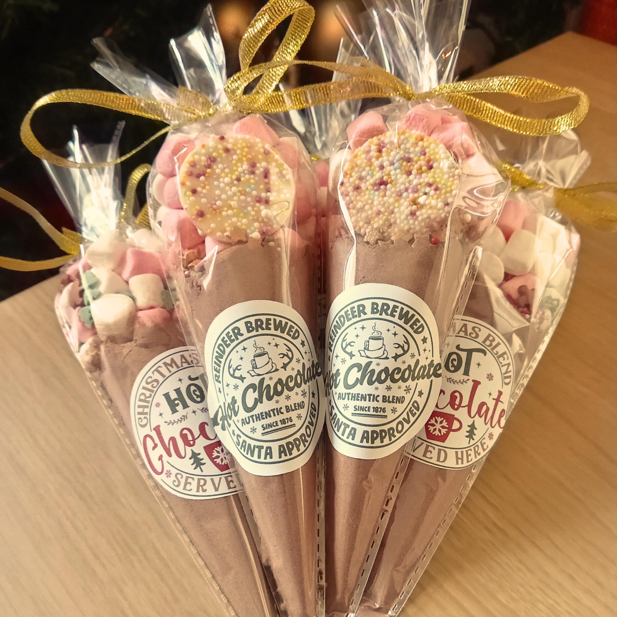 Christmas Hot Chocolate Cone With Marshmallows & Sprinkles – Stocking ...