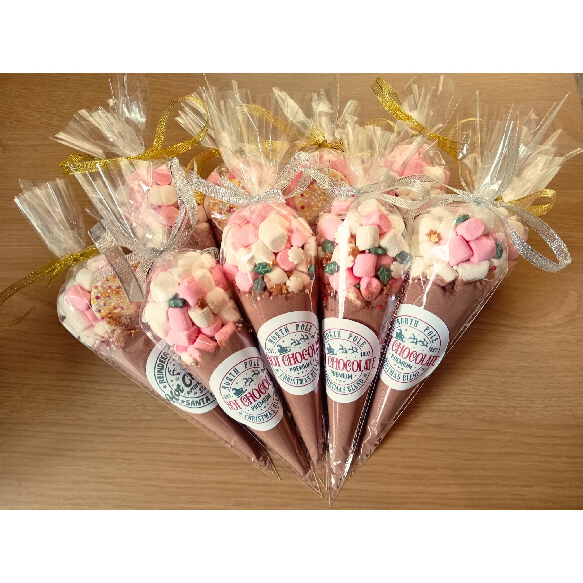 Christmas Hot Chocolate Cone With Marshmallows & Sprinkles – Stocking ...