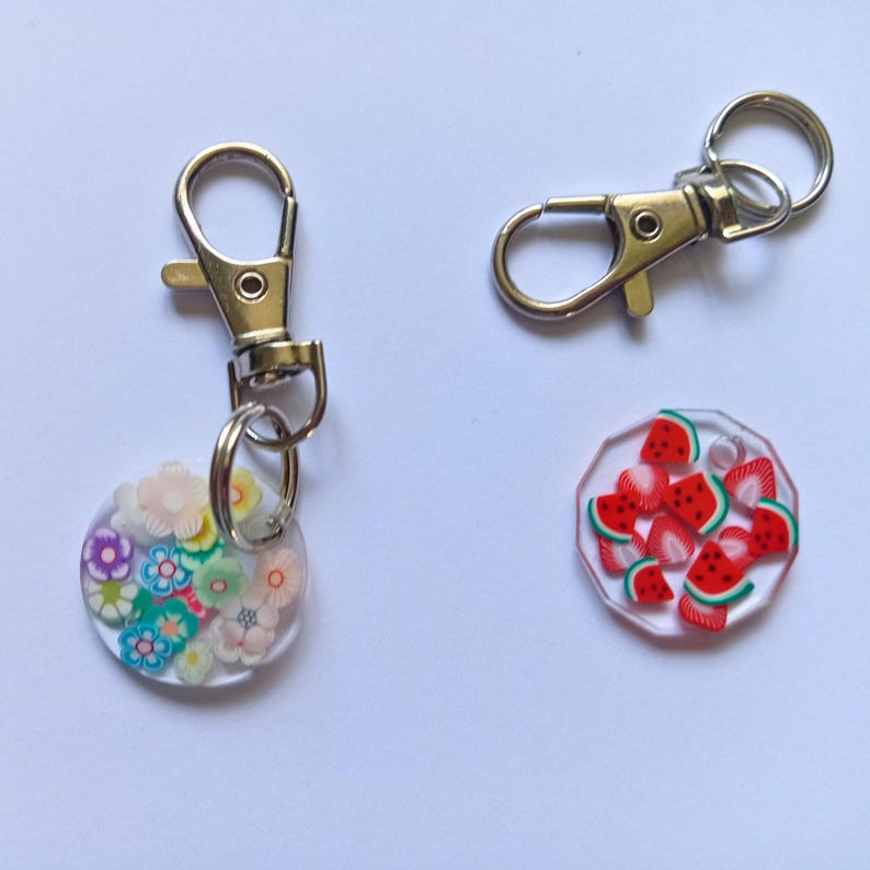 Trolley Coin Keyring With Cute Polymer Clay Designs | Pound Shopping ...