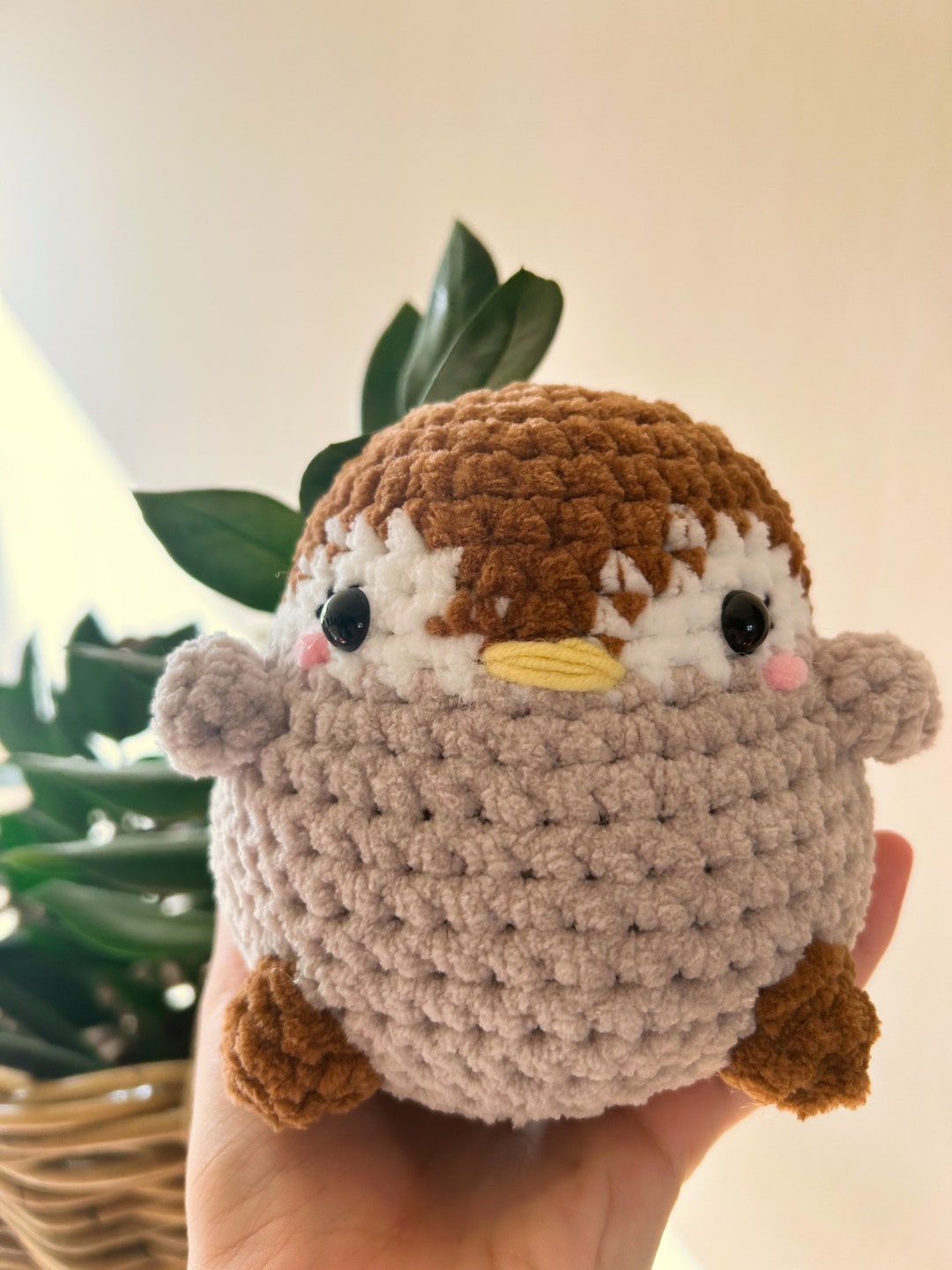 Chubby Penguin / Plushie / Crochet / Amigurumi / Handmade / Stuffed ...