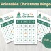 Printable Christmas Bingo Game Cards Set of 100 Unique Cards Fun ...