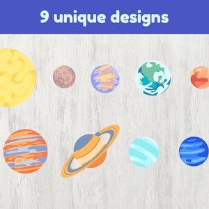 Solar System Planets Banner Printable Garland DIY for Galaxy - Etsy