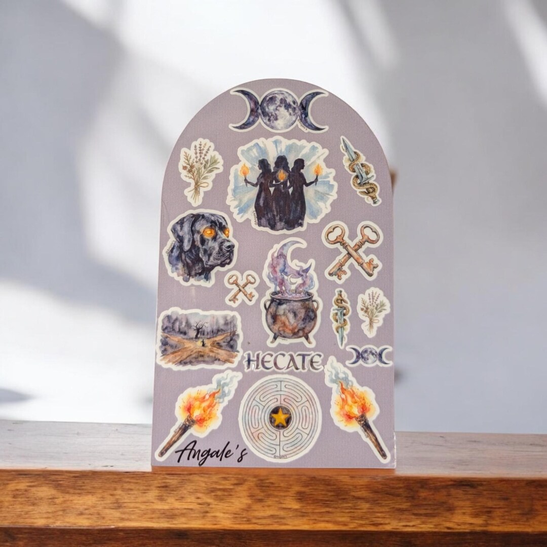 Hecate Sticker Sheet, Witchcraft Decals, Grimoire Stickers - Etsy