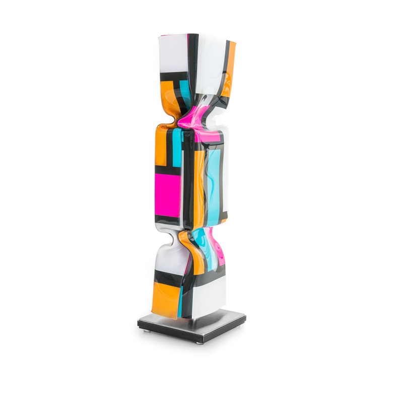 Piet Mondrian II Tribute to Pop Art Statue Candy Artwork by Van Hassel ...