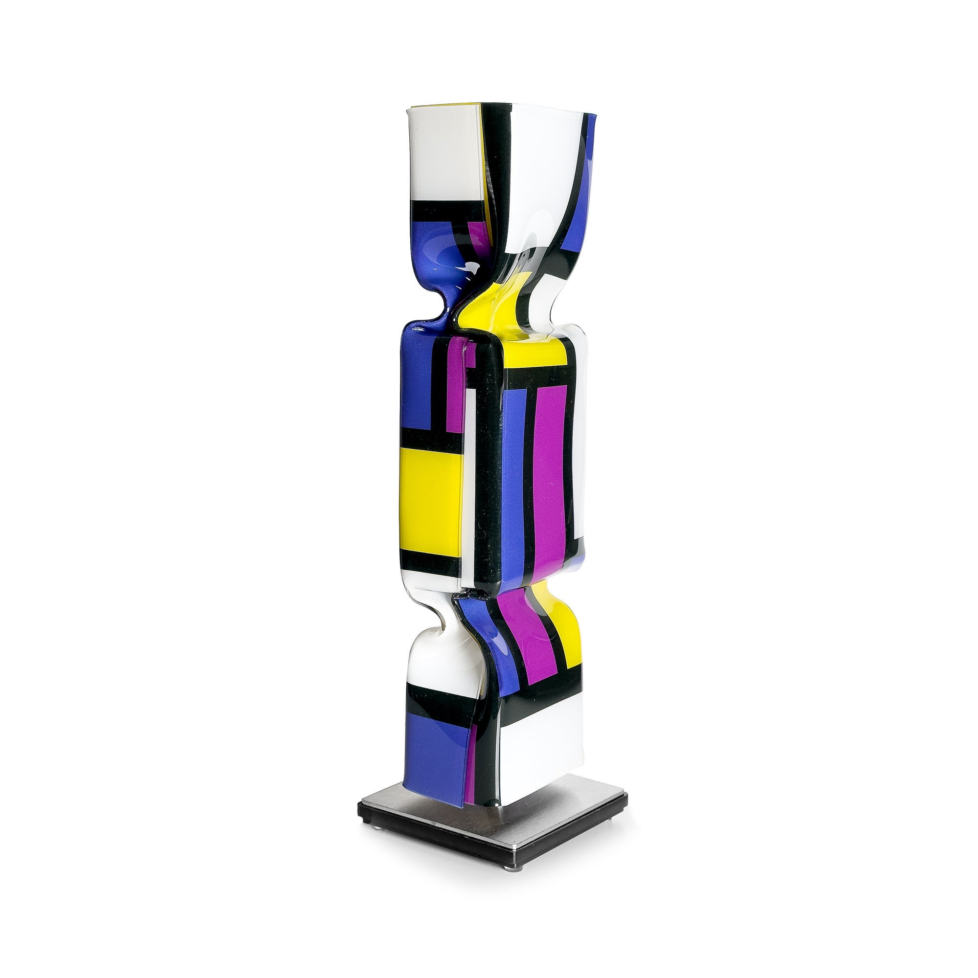 Piet Mondrian III Tribute to Pop Art Statue Candy Artwork by Van Hassel ...
