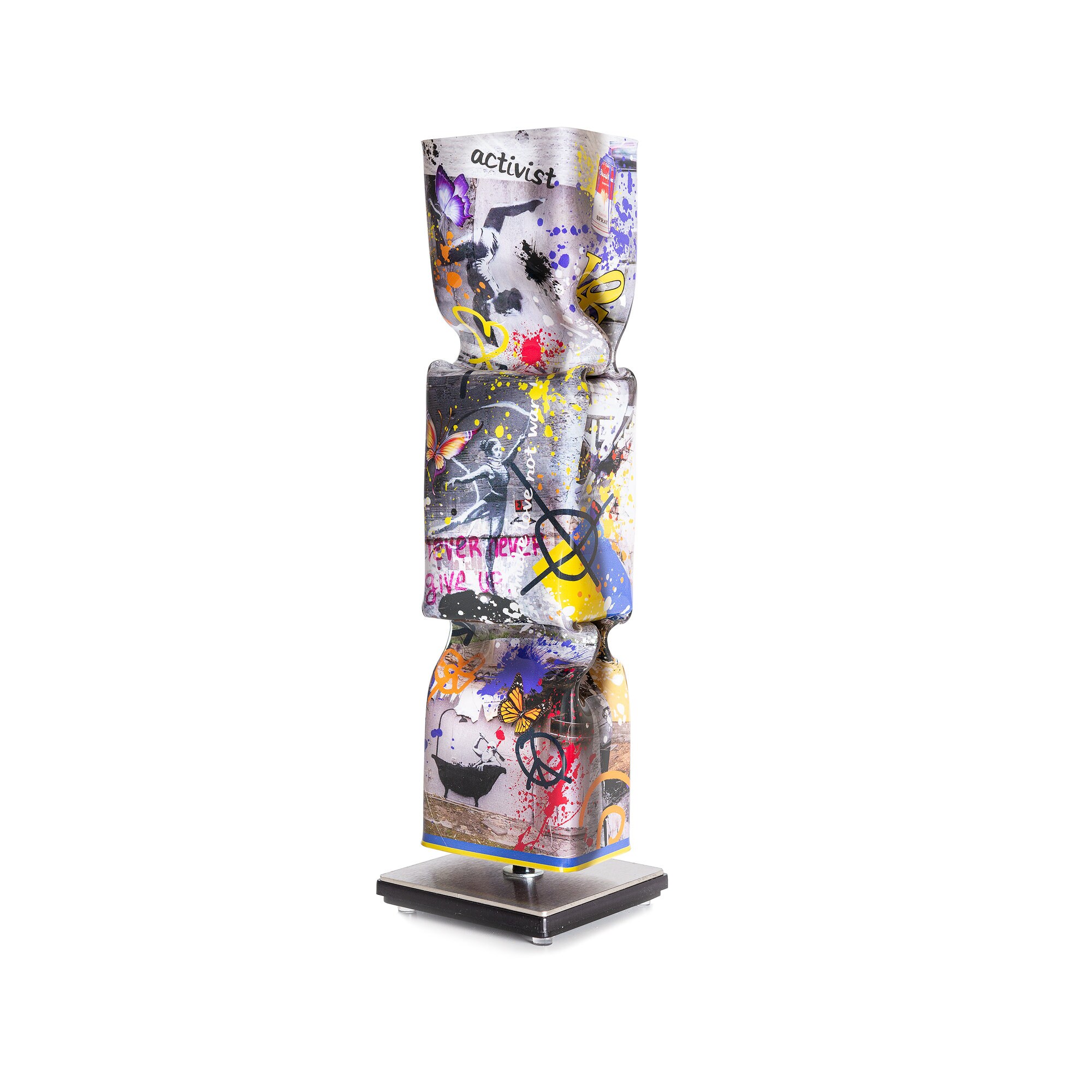 Banksy II ( a Homage to ) Pop Art Sculpture 30cm Original Made by Van ...