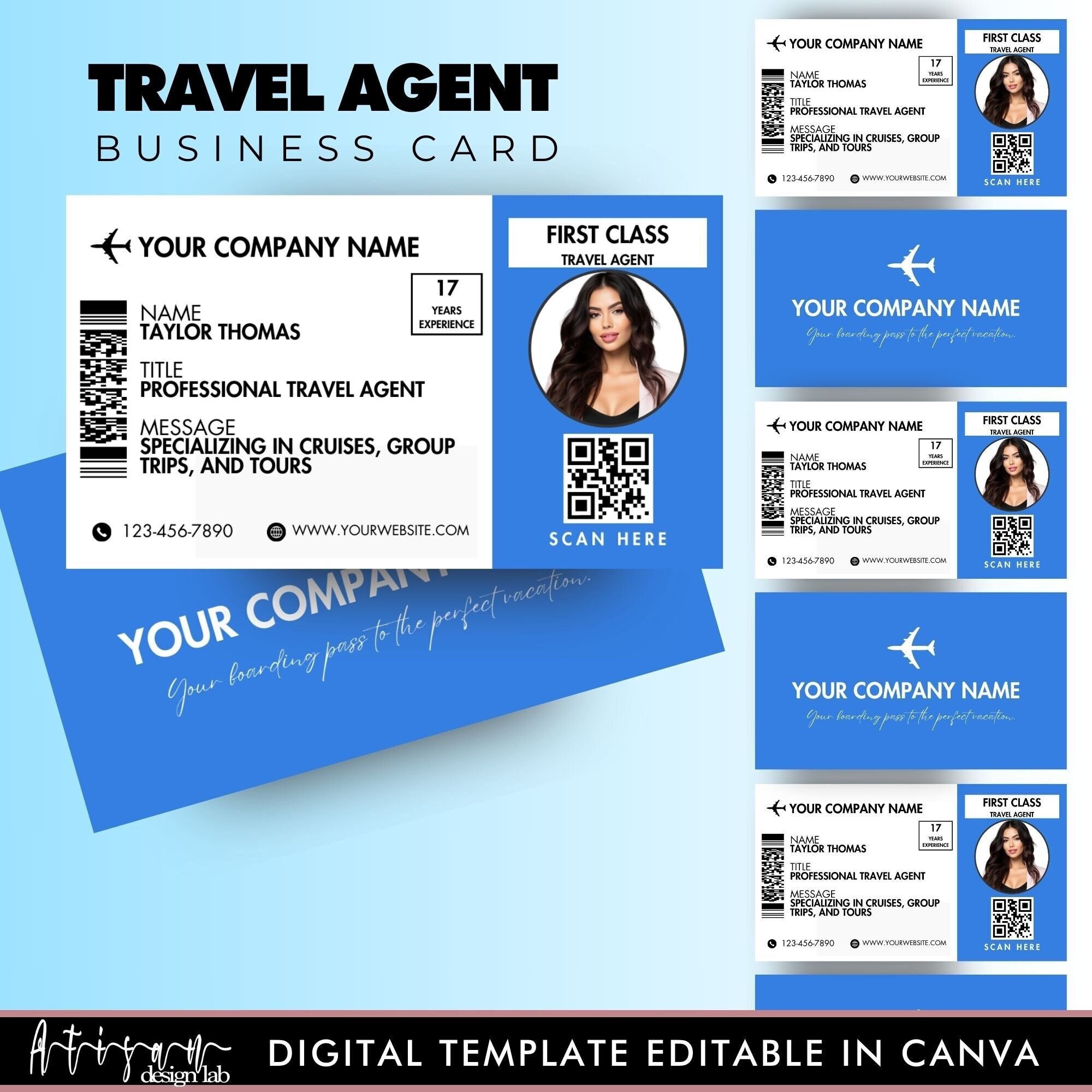 Tourism Travel Business Cards Tour Agents Templates Tourism Agency