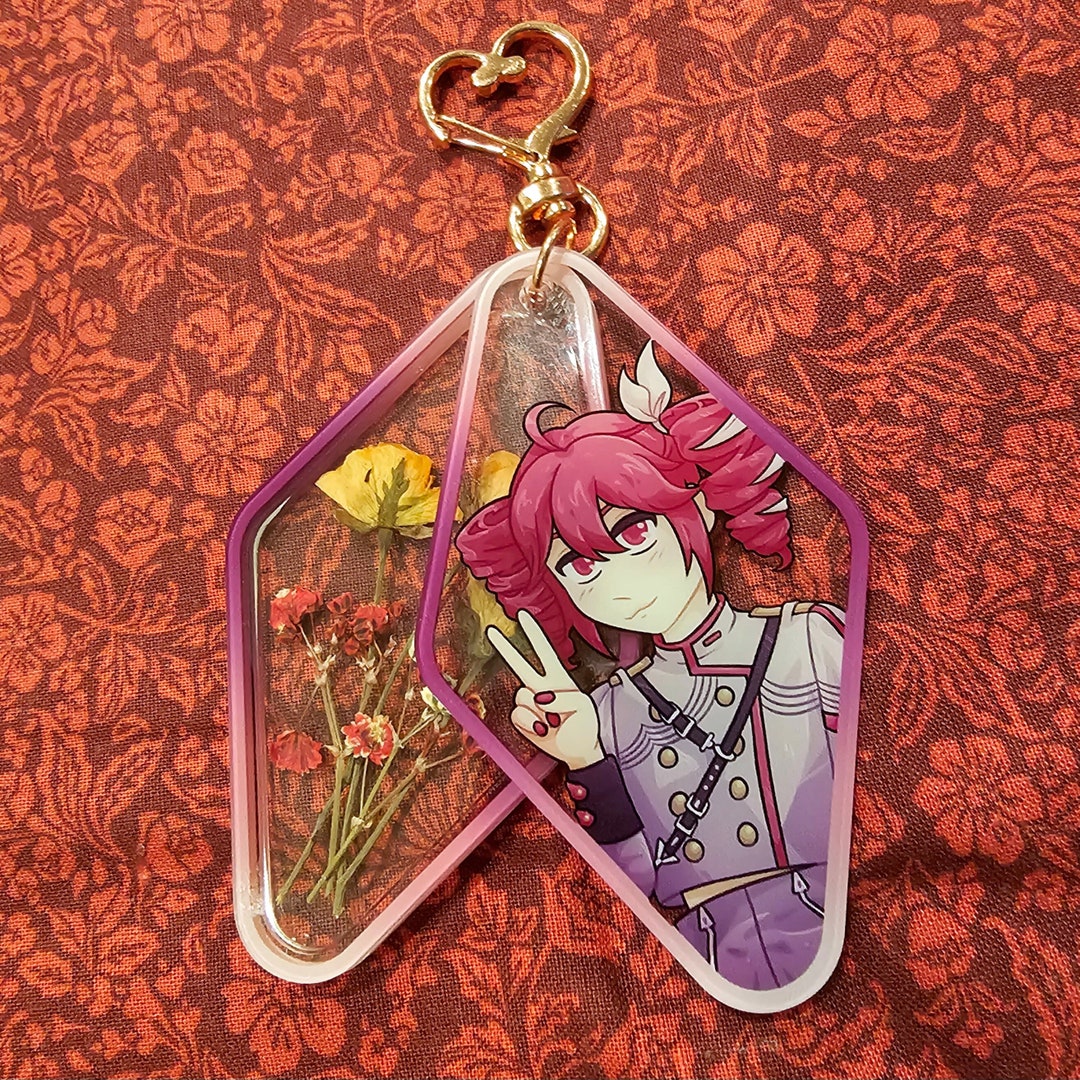 Kasane Teto Dried Flower Acrylic Charm - Etsy