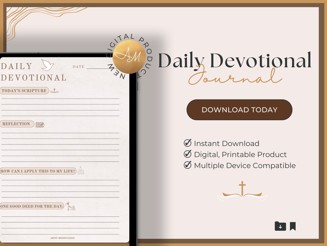 Daily Devotional, Devotion, Prayer Journal, Bible Study, Daily Planner ...