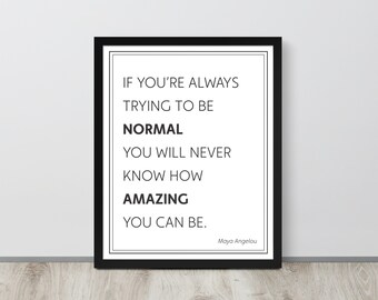 Maya Angelou Quotes Poster - Etsy