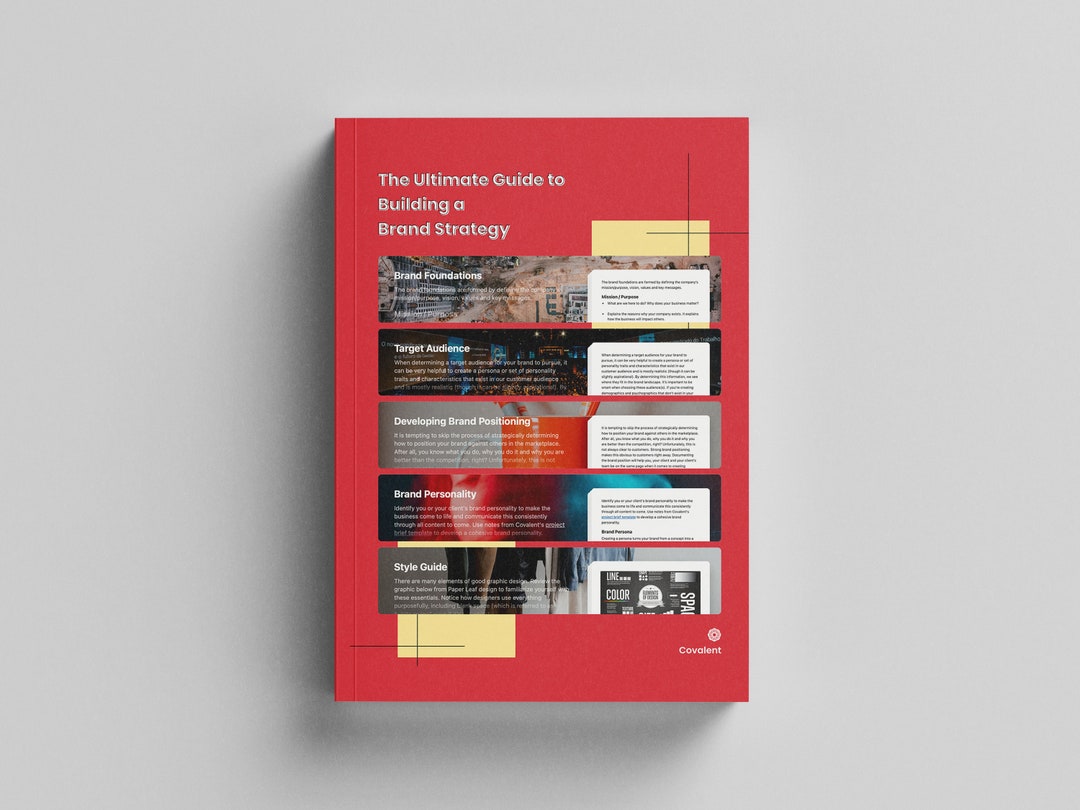 Brand Strategy Guide Workbook / Brand Style Guide Template / Brand ...