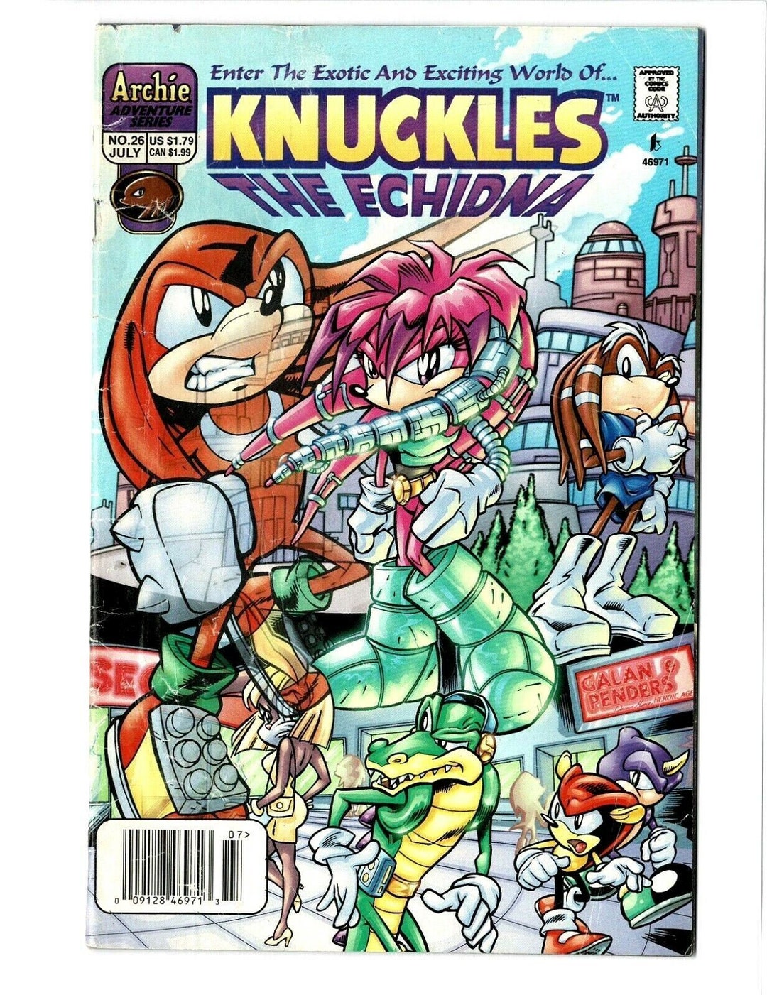 Vintage Knuckles the Echidna Comic Book #27 THE FIRST DATE - Etsy