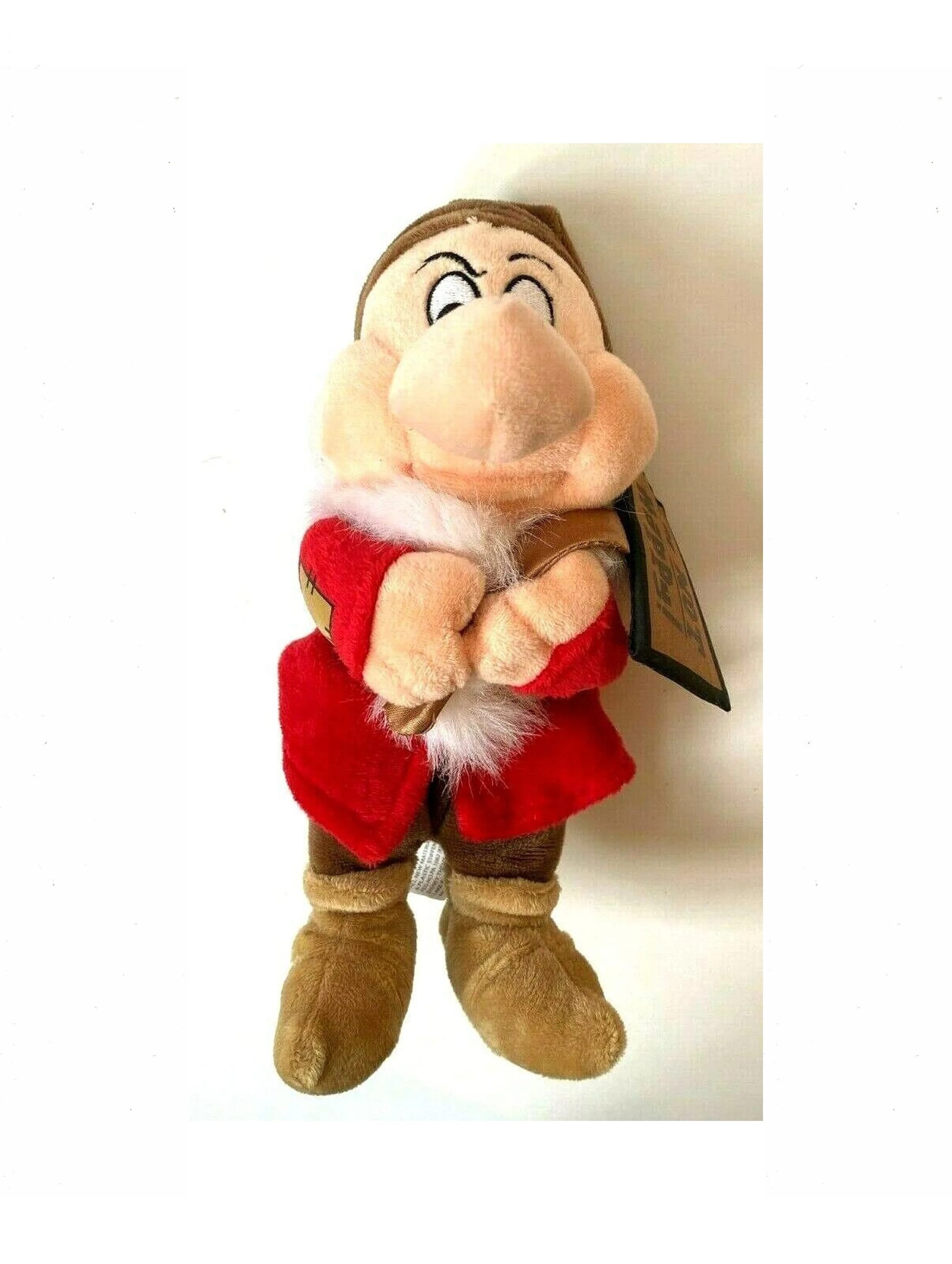 Grumpy The Dwarf Plush Toy Snow White Seven Dwarfs Disney Store ...