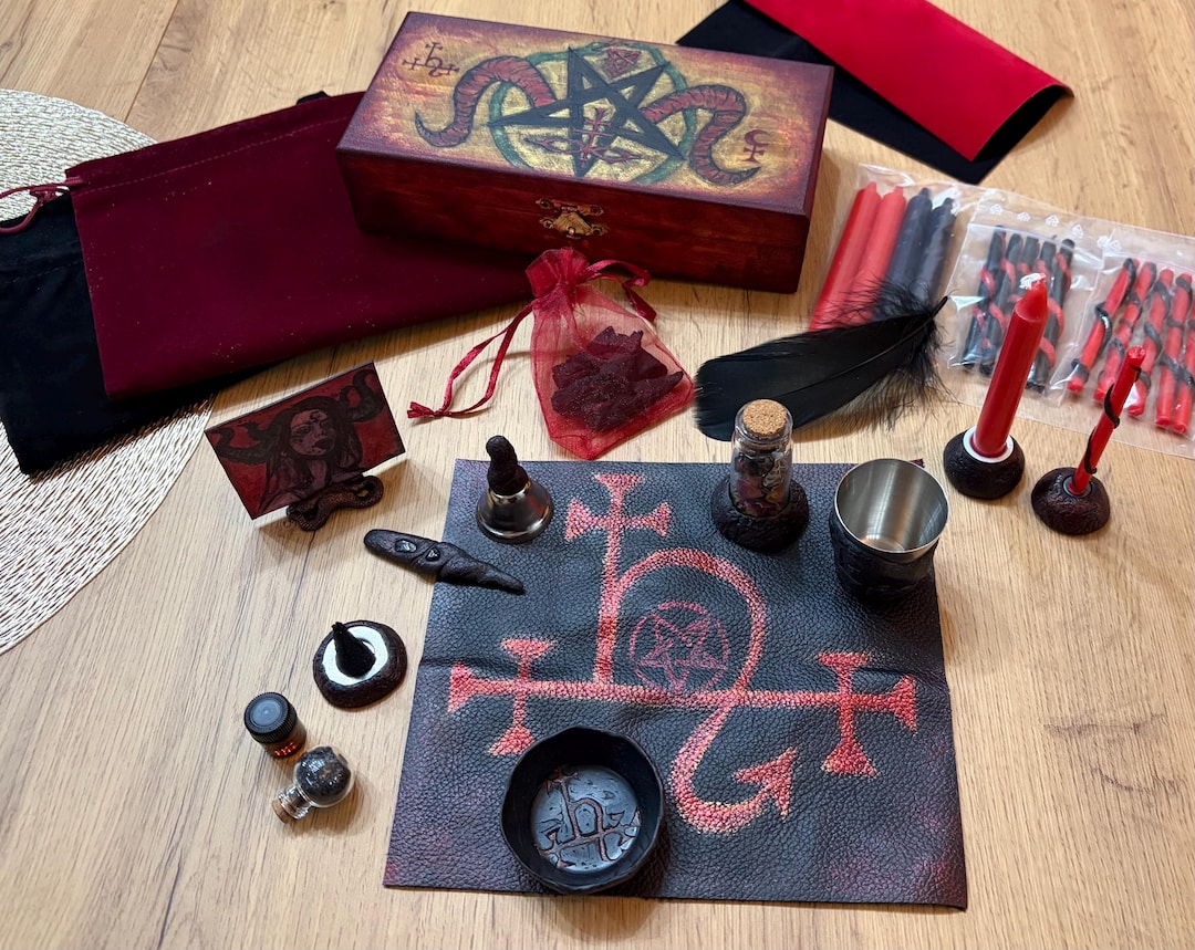Unikat Reise Altar Set für Lilith Hexen Starter Kit Satanic Travel ...