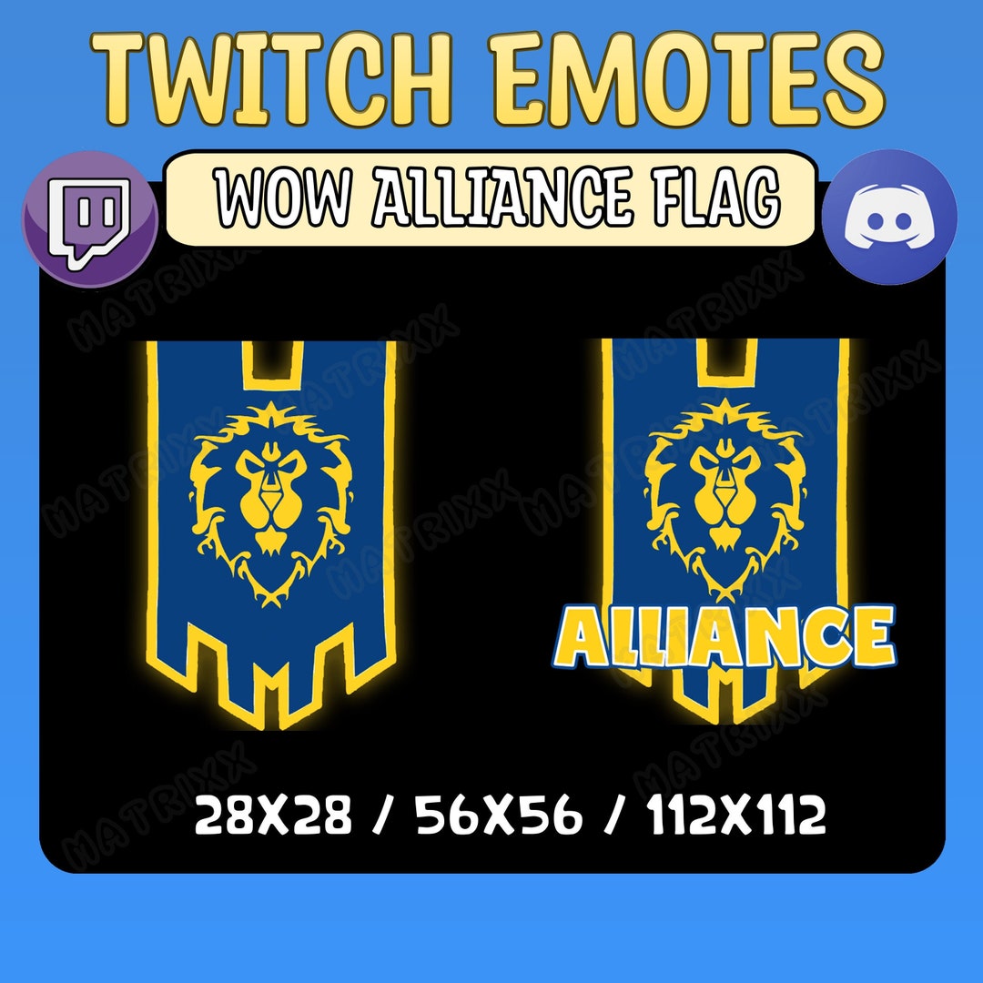 Alliance Flag Emotes | World of Warcraft Emotes | Alliance Wow Emotes ...