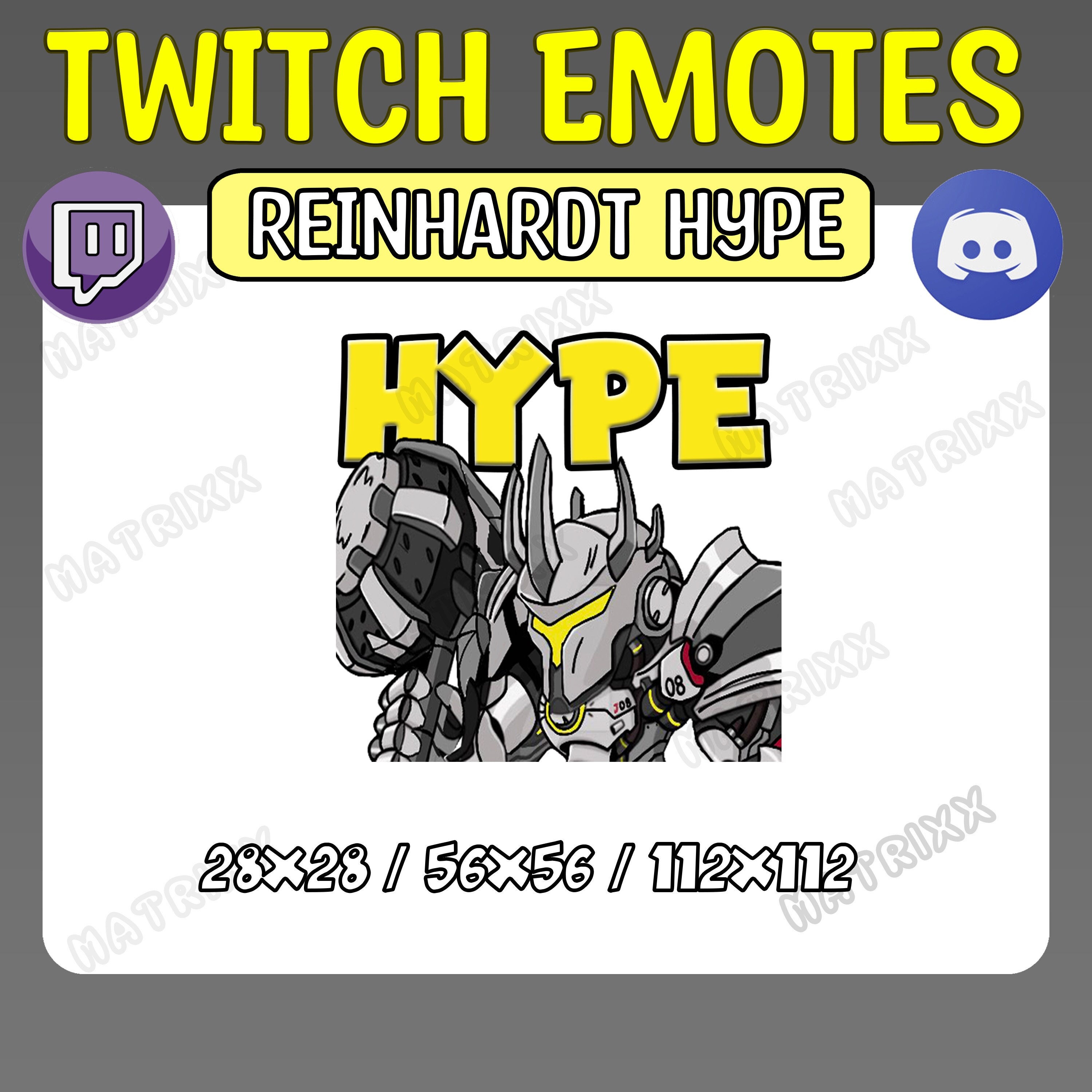Overwatch Reinhardt Hype Emote | Rein Emote | Overwatch Emote - Etsy