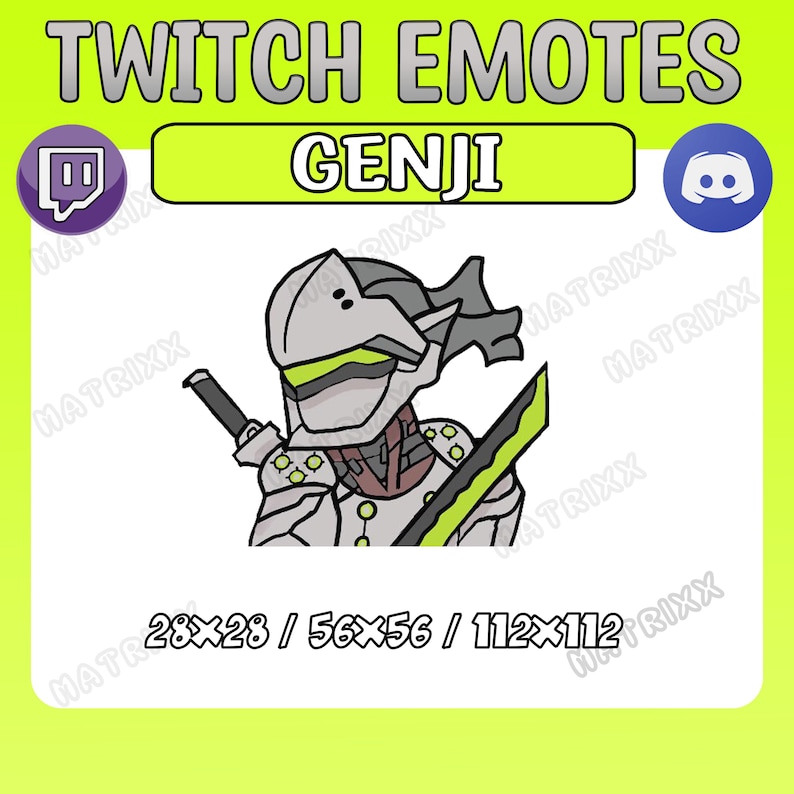 Overwatch Genji Emote | Overwatch 2 Genji Hero Emote - Etsy
