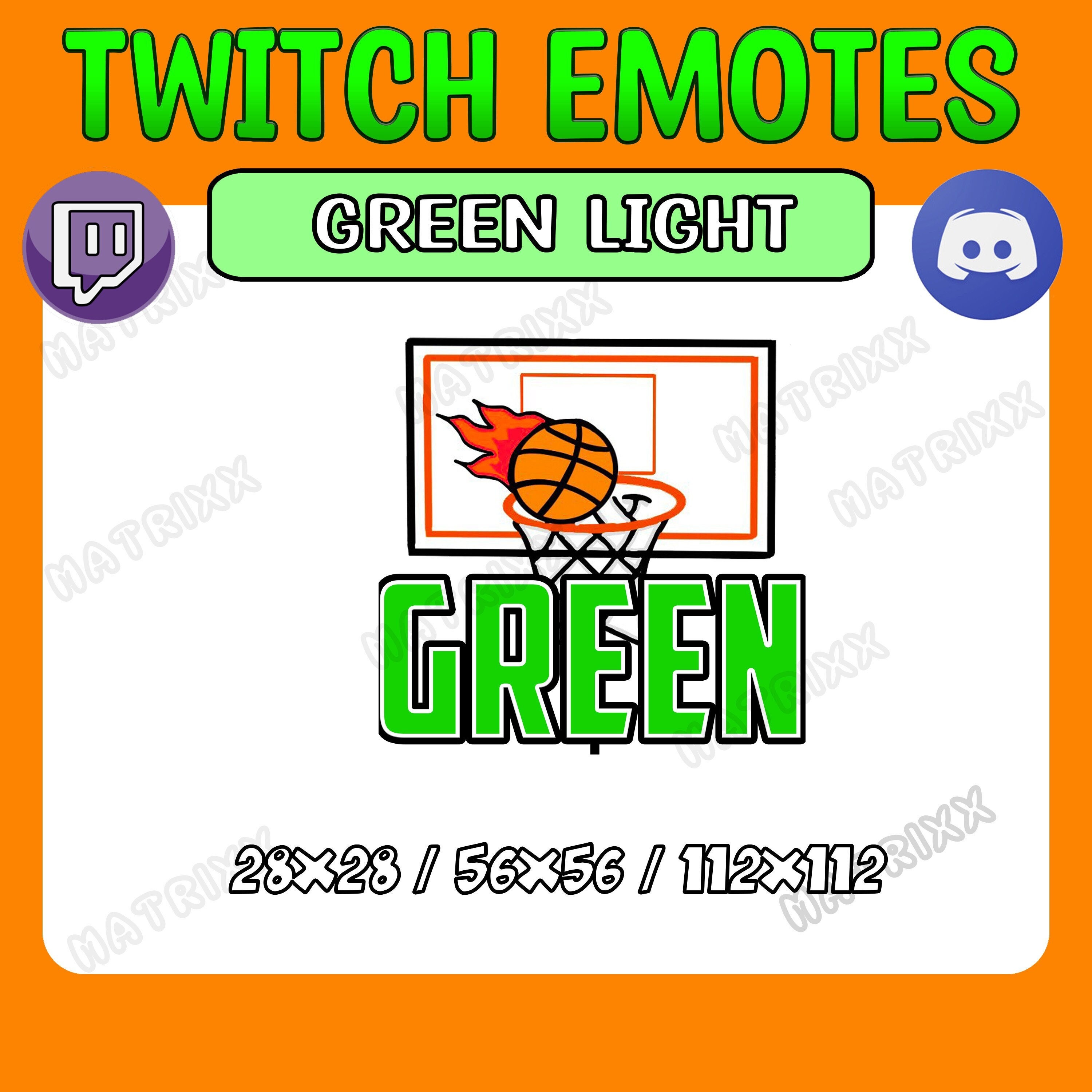 Basketball Emote Green Light Twitch Emote - Etsy Australia