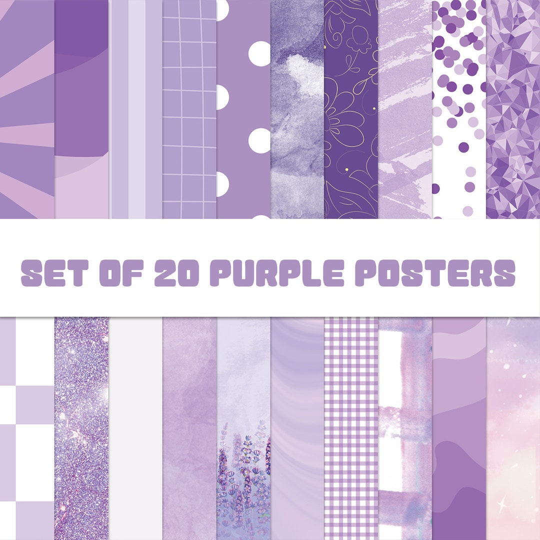 Purple Scrapbook Paper, Digital Paper, Poster Paper, Digital Design ...