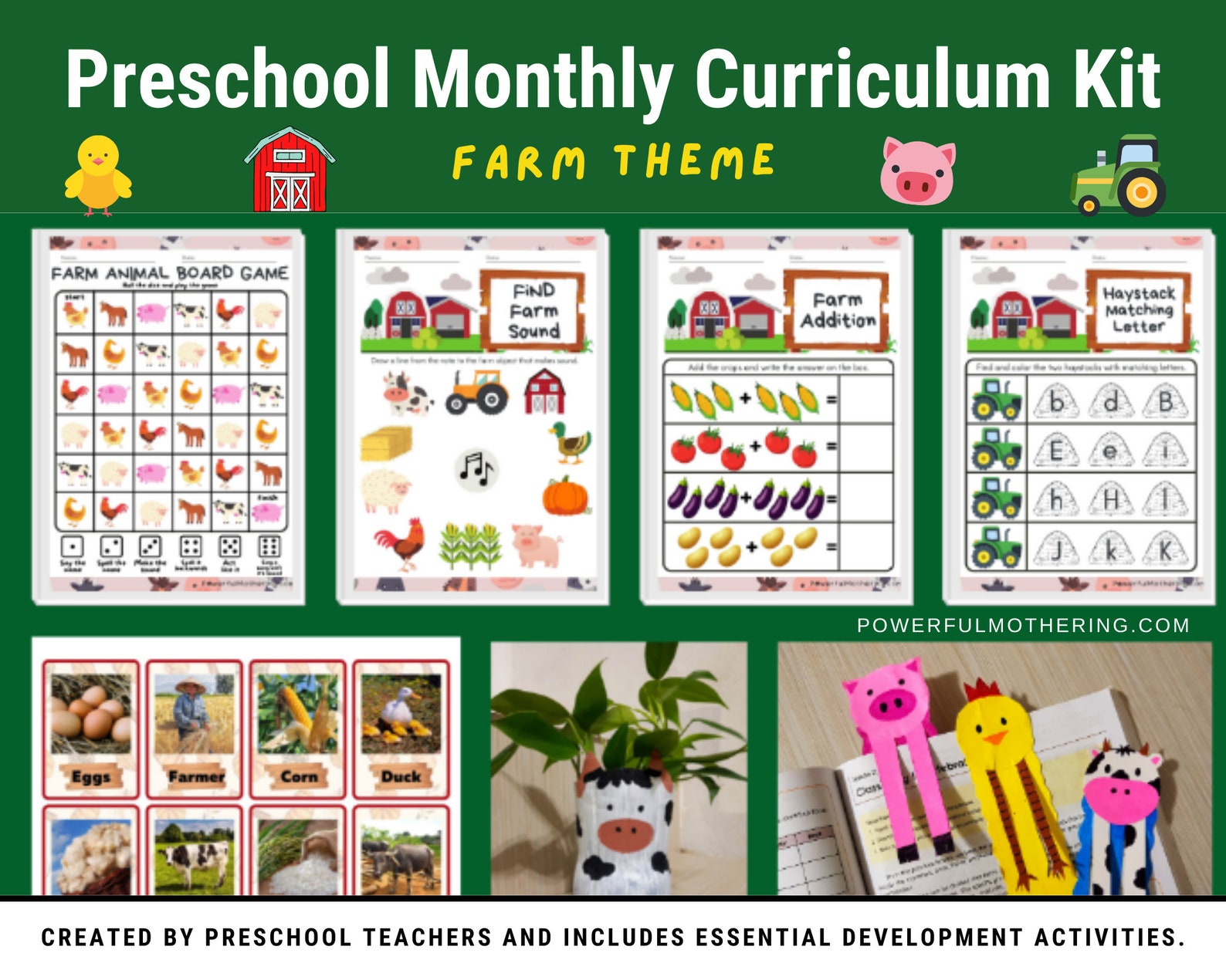 Preschool Worksheets Curriculum Bundle Lesson Plans for Homeschooling ...