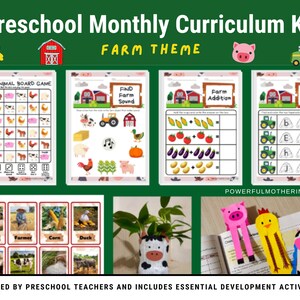 Preschool Worksheets Curriculum Bundle Lesson Plans for Homeschooling ...