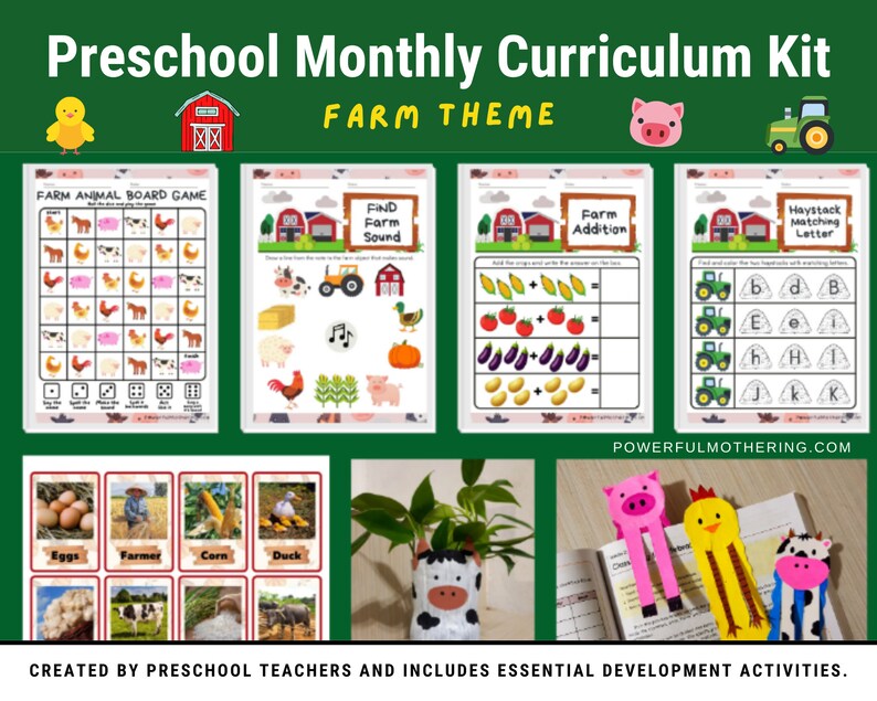 Preschool Worksheets Curriculum Bundle Lesson Plans for Homeschooling ...
