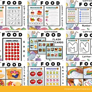 Preschool Monthly Curriculum FOOD Theme | Preschool Printable ...