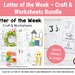 Letter of the Week Homeschool Bundle: Lesson Plans, Craft Pages ...