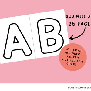 Letter of the Week Homeschool Bundle: Lesson Plans, Craft Pages ...