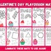 Valentine's Day Playdough Mats – 10 Pages - Preschool Learning Activity ...