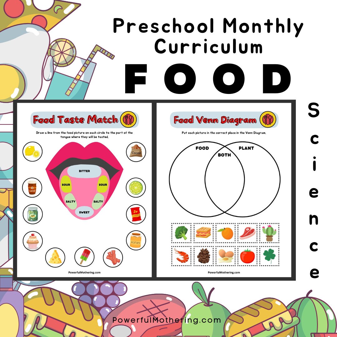 Preschool Monthly Curriculum FOOD Theme | Preschool Printable ...