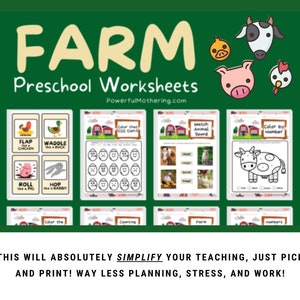 Preschool Worksheets Curriculum Bundle Lesson Plans for Homeschooling ...