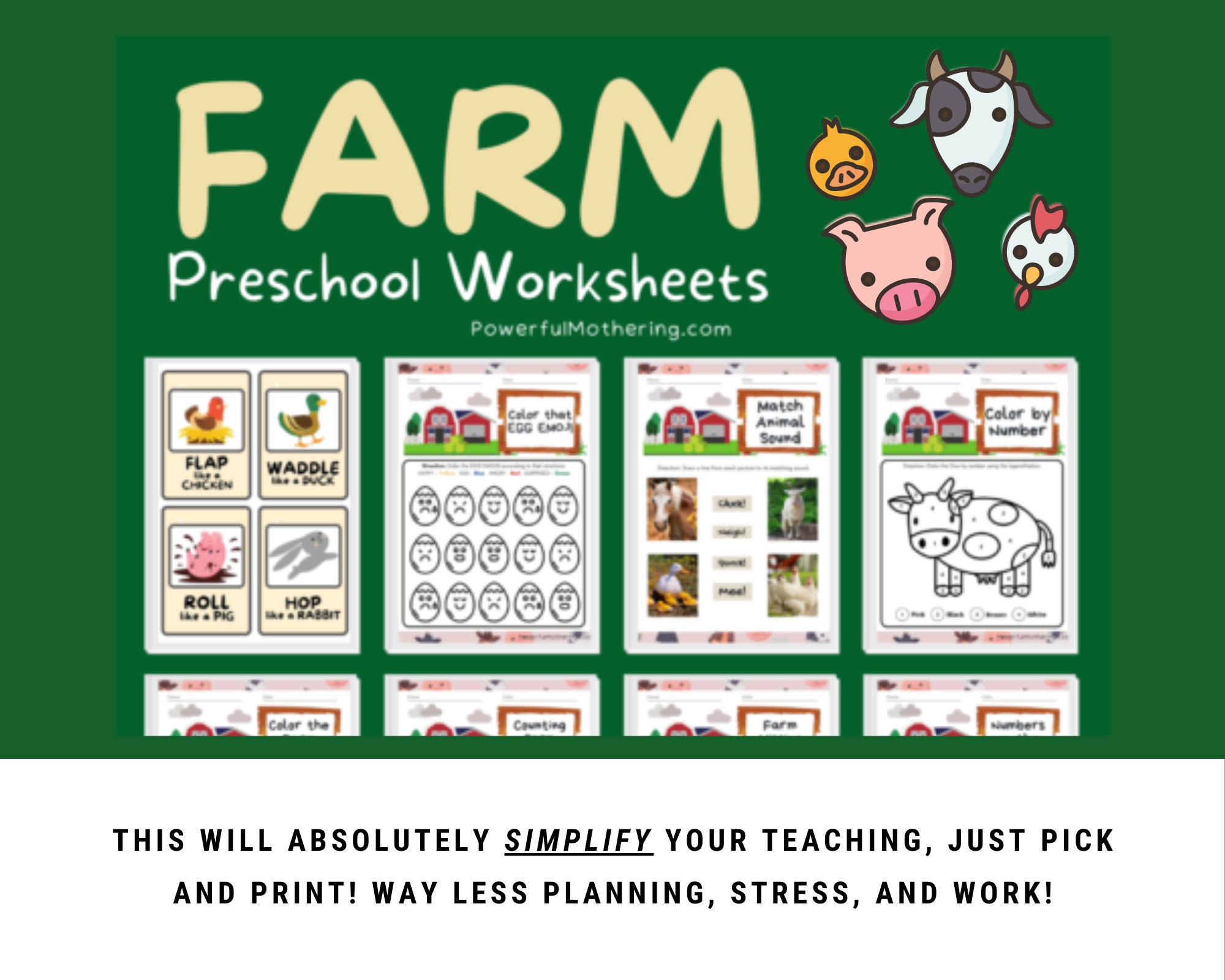 Preschool Worksheets Curriculum Bundle Lesson Plans for Homeschooling ...
