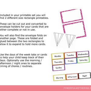 Visual Chore & Routine Cards for Kids | Chore Cards for Toddlers ...