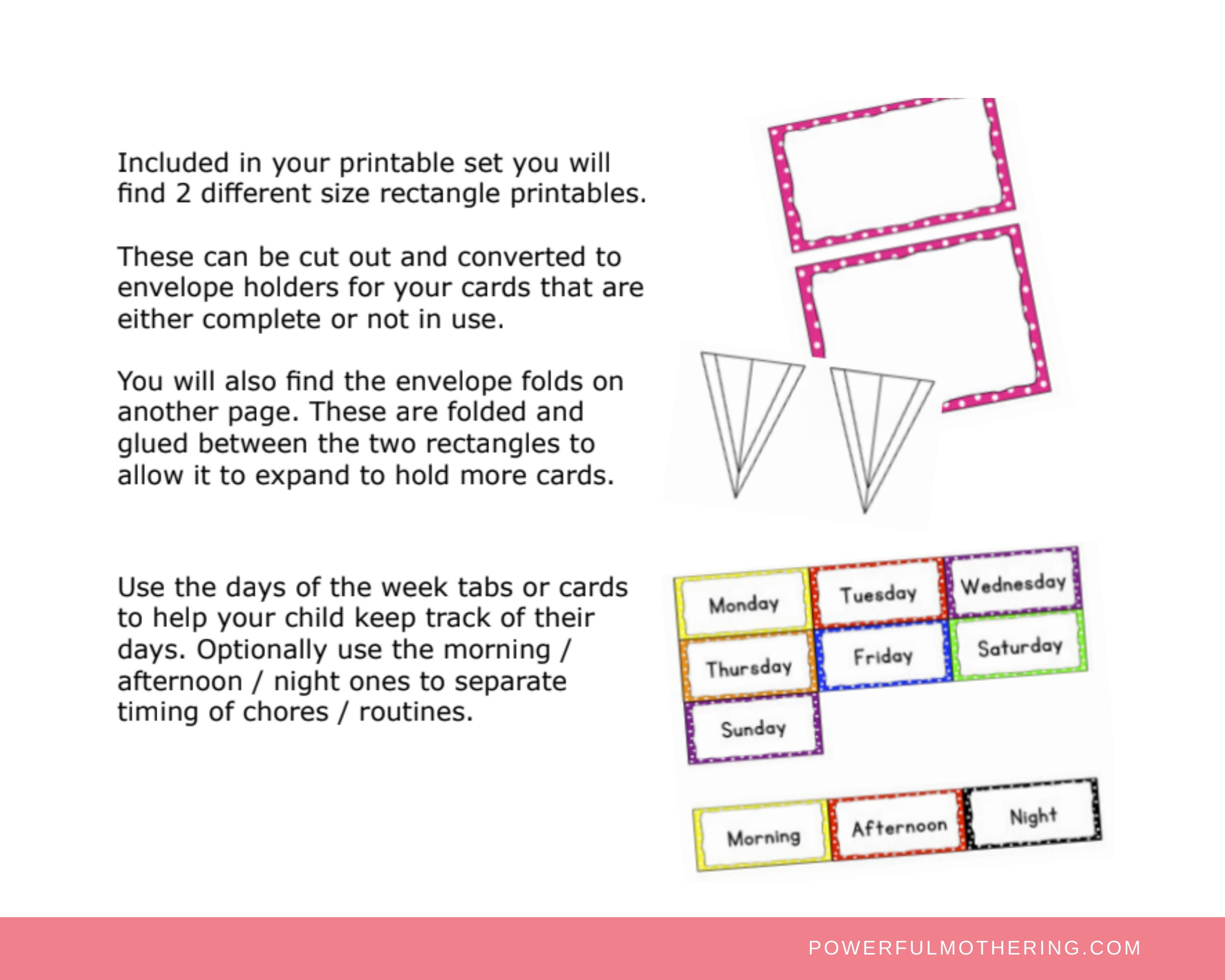 Visual Chore & Routine Cards for Kids | Chore Cards for Toddlers ...